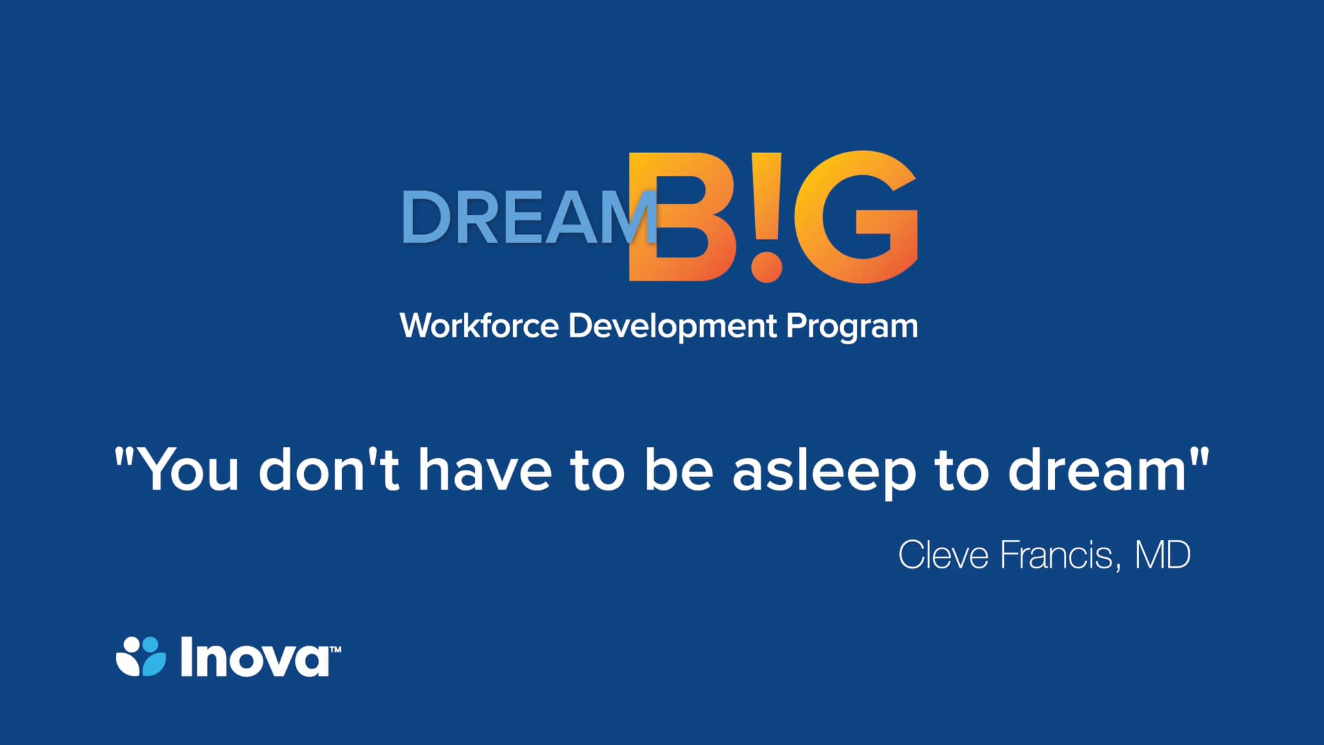 Dream Big: Workforce Development & Experiental Learning on Vimeo