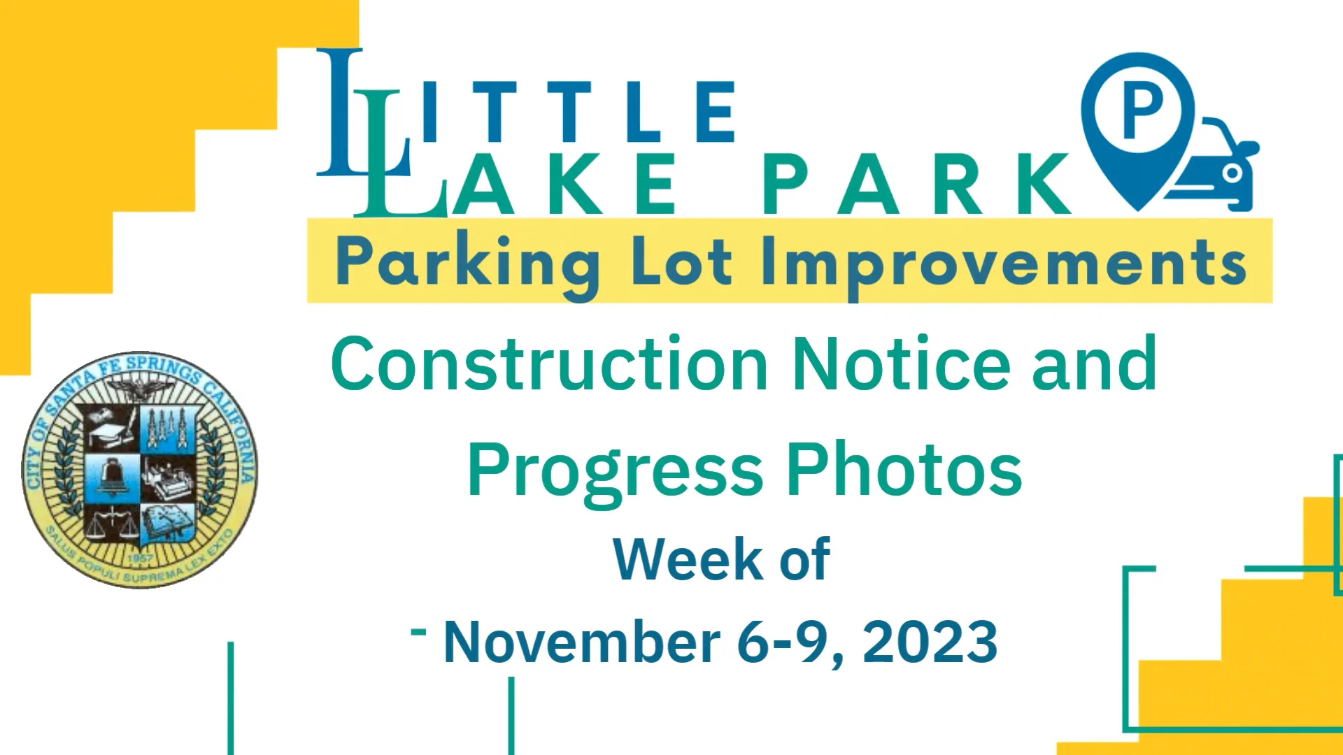 City of Santa Fe Springs Little Lake Park Parking Lot Project November ...