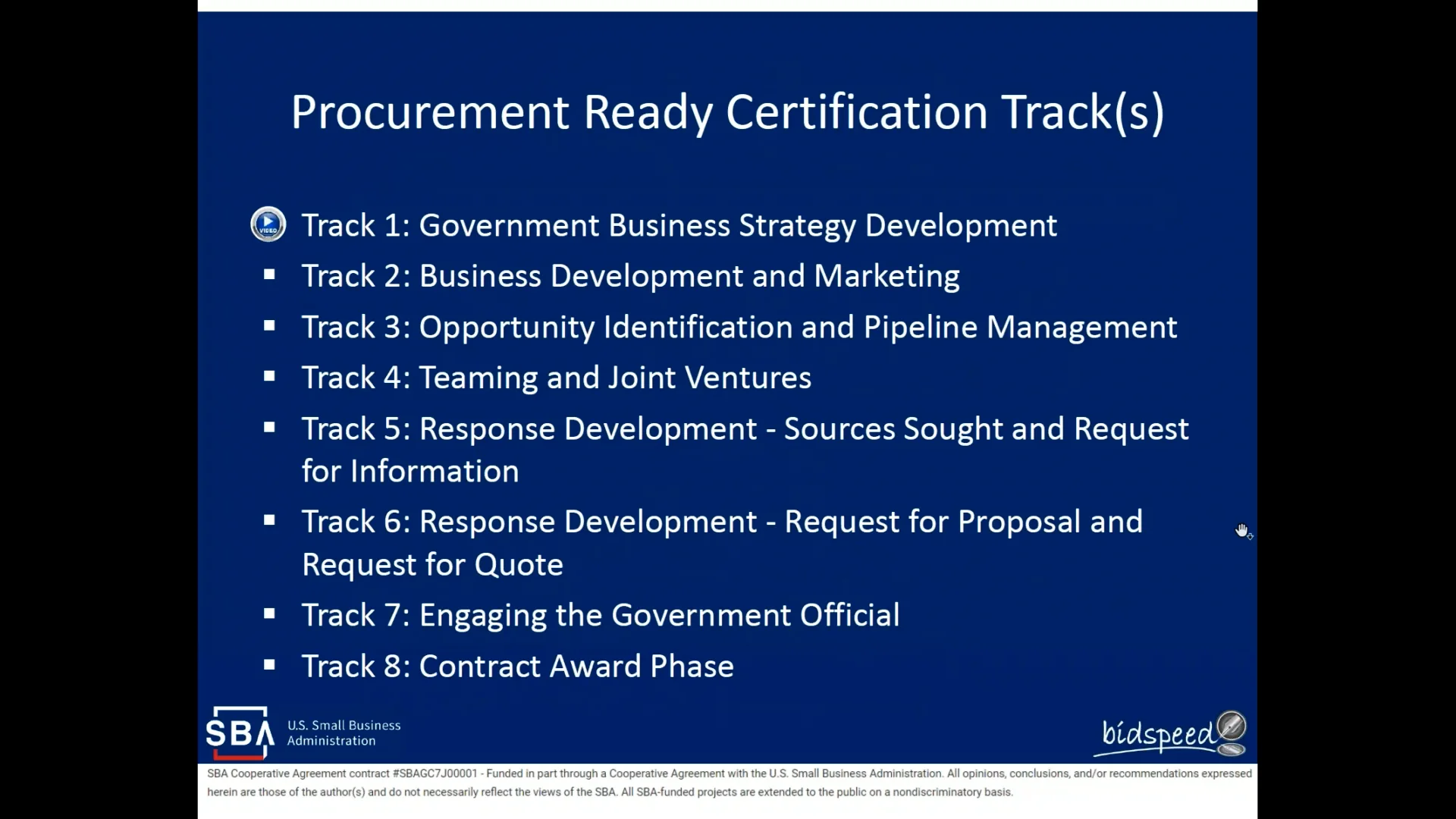 SBA 7(j) Procurement Ready Training: Prepare Your Business to Win ...