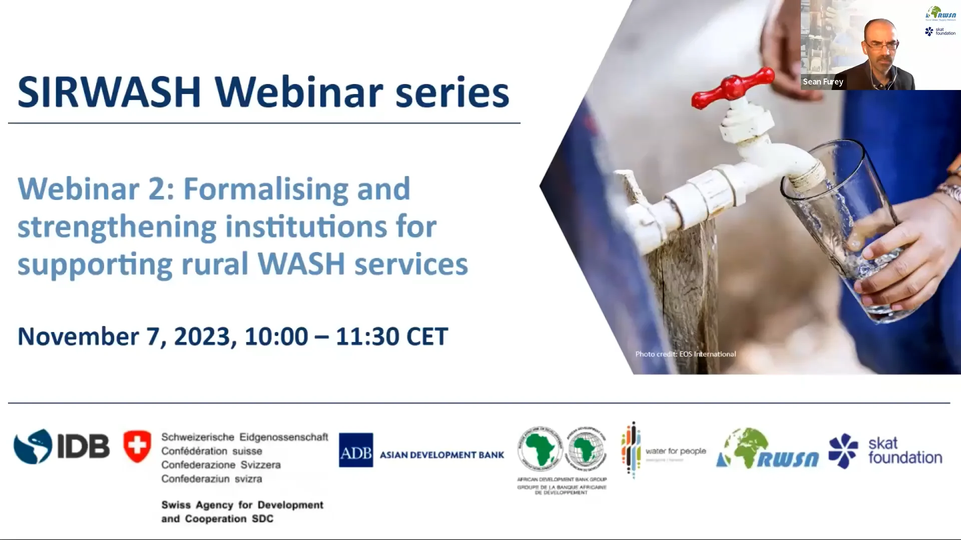 SIRWASH Webinar 2: Formalising and strengthening institutions for ...