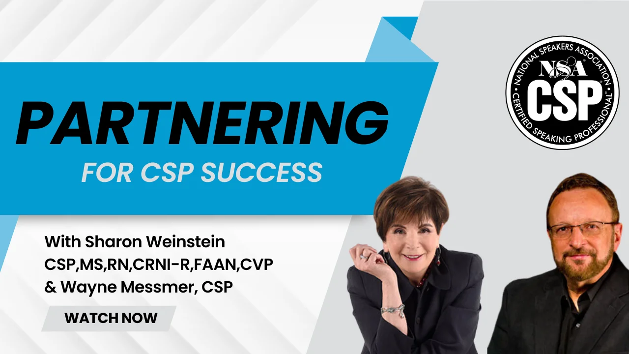 Sharon Weinstein and Wayne Messmer Partnering for CSP Success on Vimeo