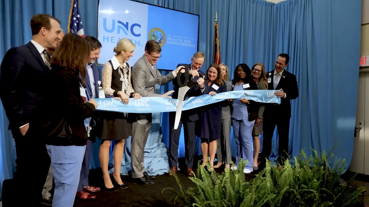 UNC Hospitals Youth Behavioral Health Ribbon Cutting on Vimeo