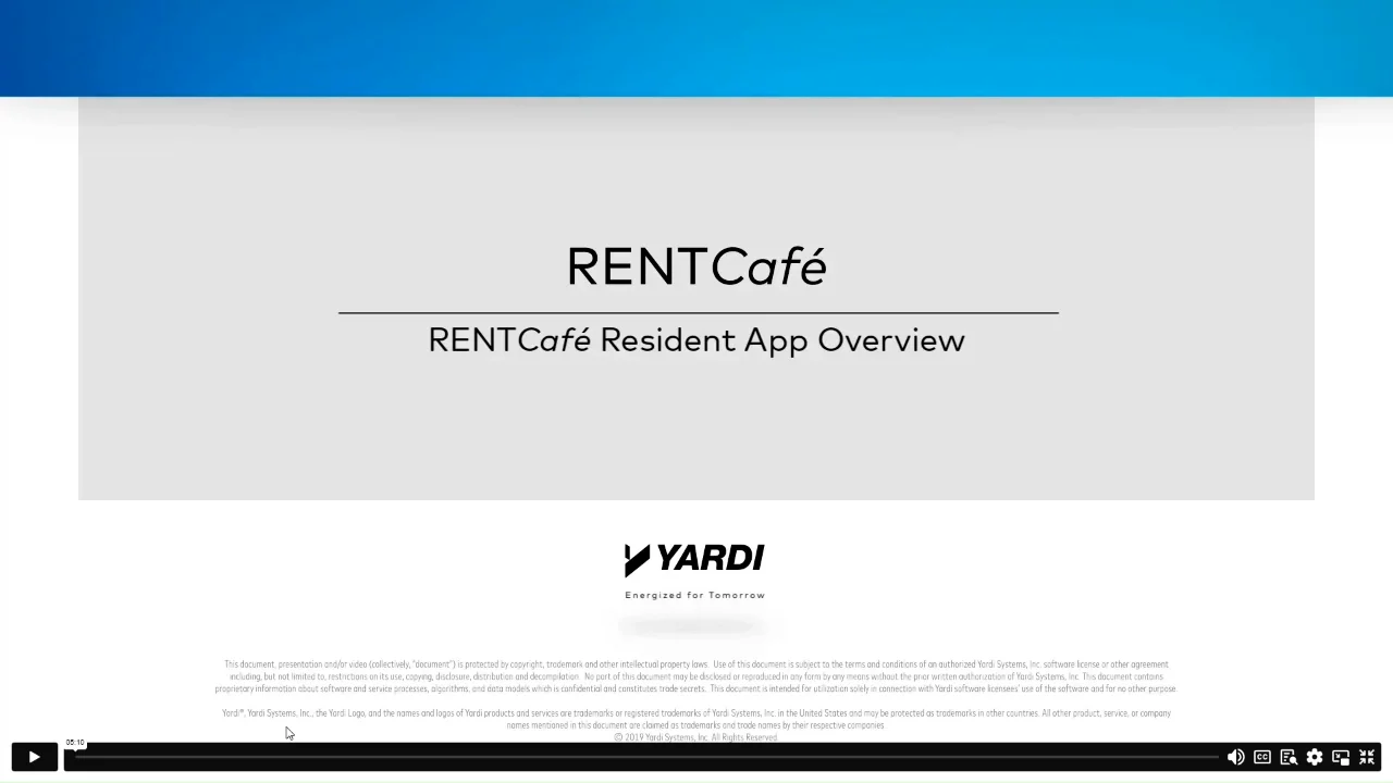 RentCafe Resident App Overview on Vimeo