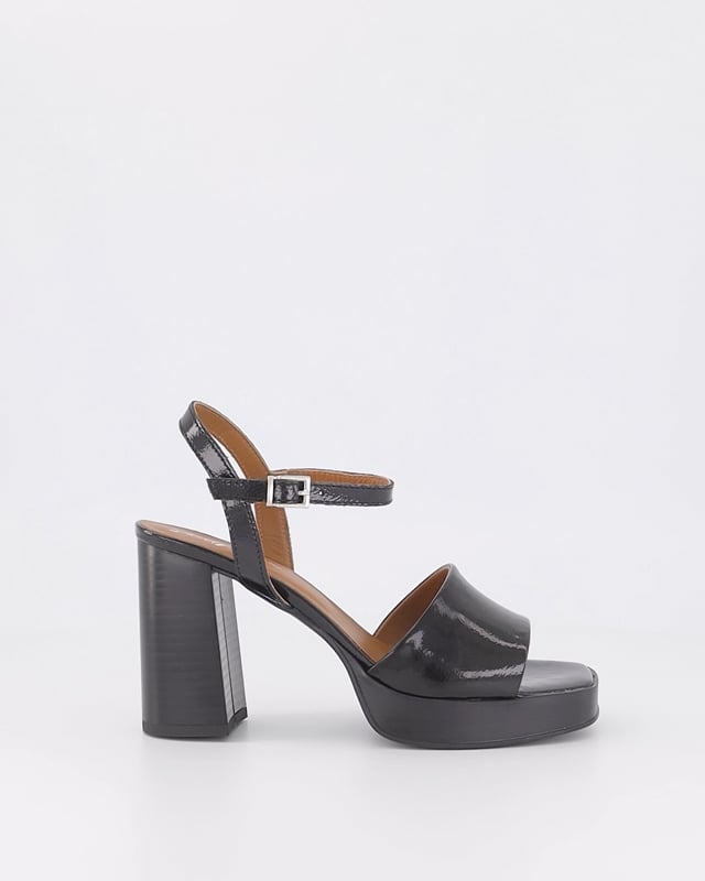 SHELLY SHEN Folk Heels - Black Patent | Shoe Connection AU