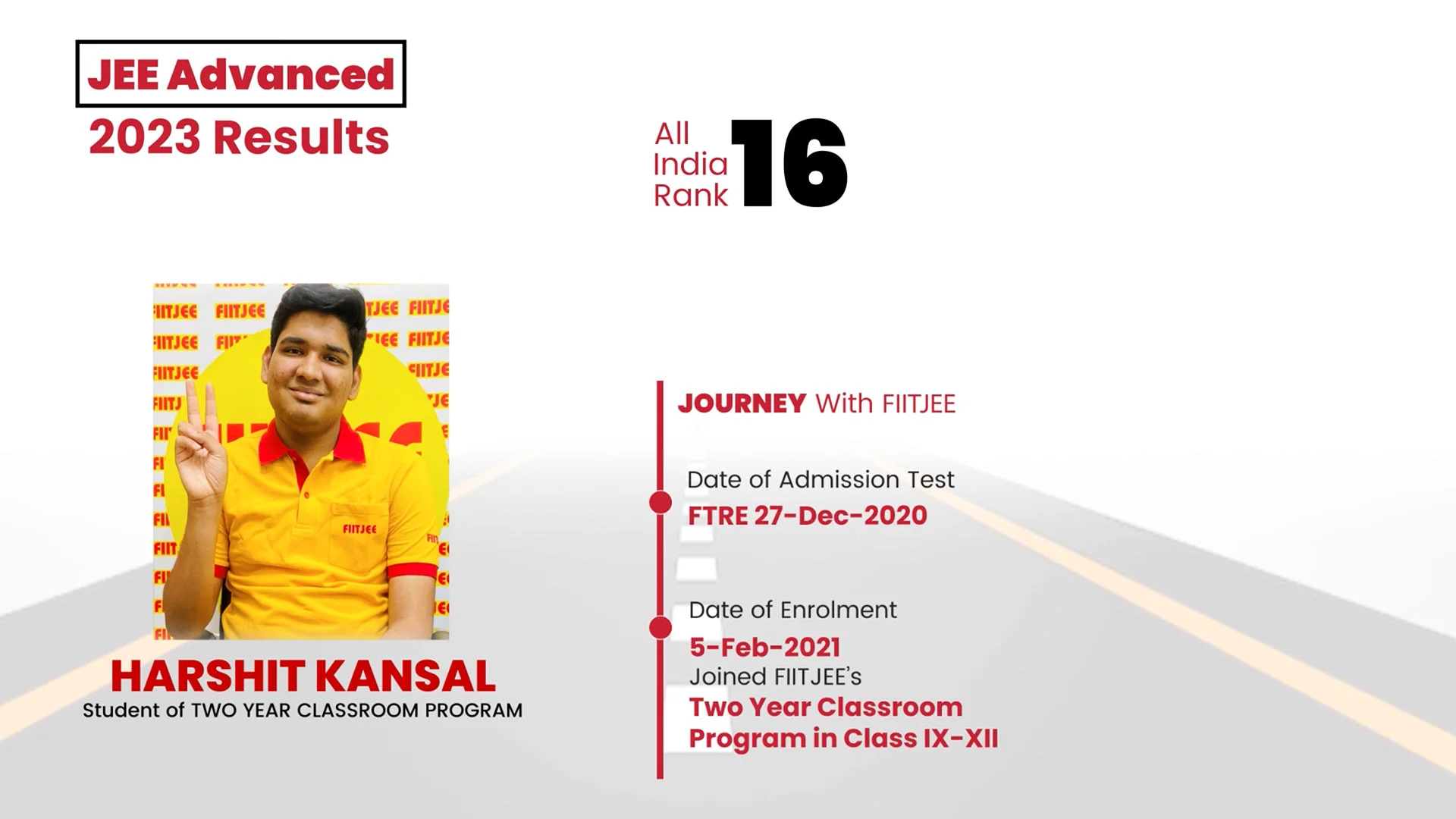 Harshit Kansal - AIR16 JEE Advanced 2023 on Vimeo