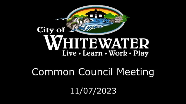 Whitewater Common Council 11.7.2023 on Vimeo