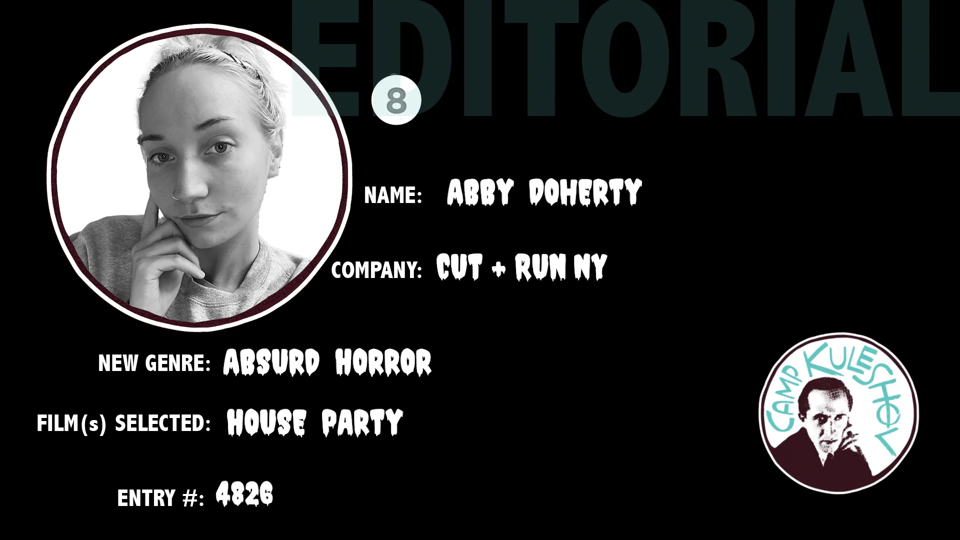 2023 Camp K Honorable Mention Editing - Abby Doherty, Cut + Run on Vimeo