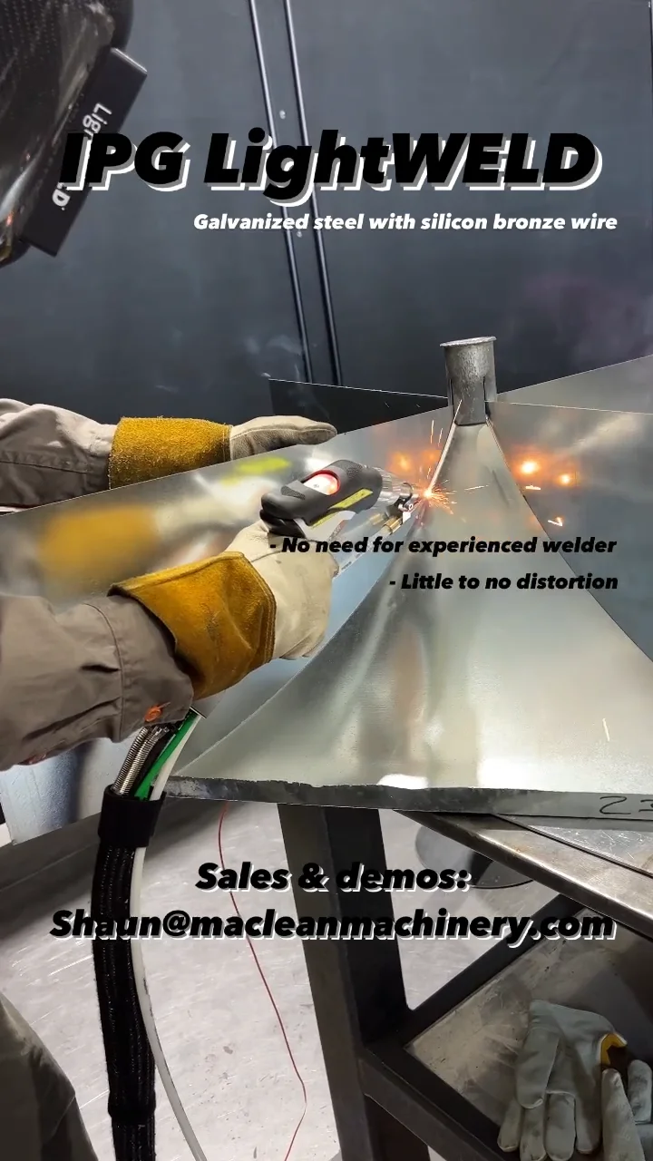 LightWELD on galvanized plenum