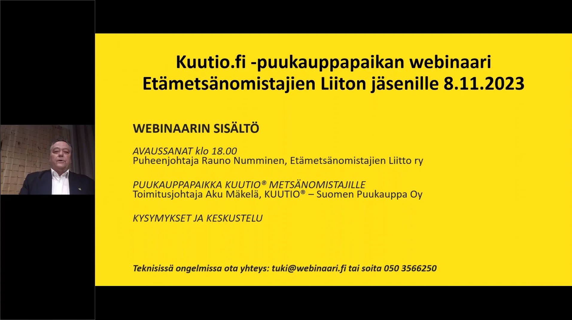 KUUTIO.fi puukauppapaikka Etämetsänomistajien Liitto webinaari 8.11. ...
