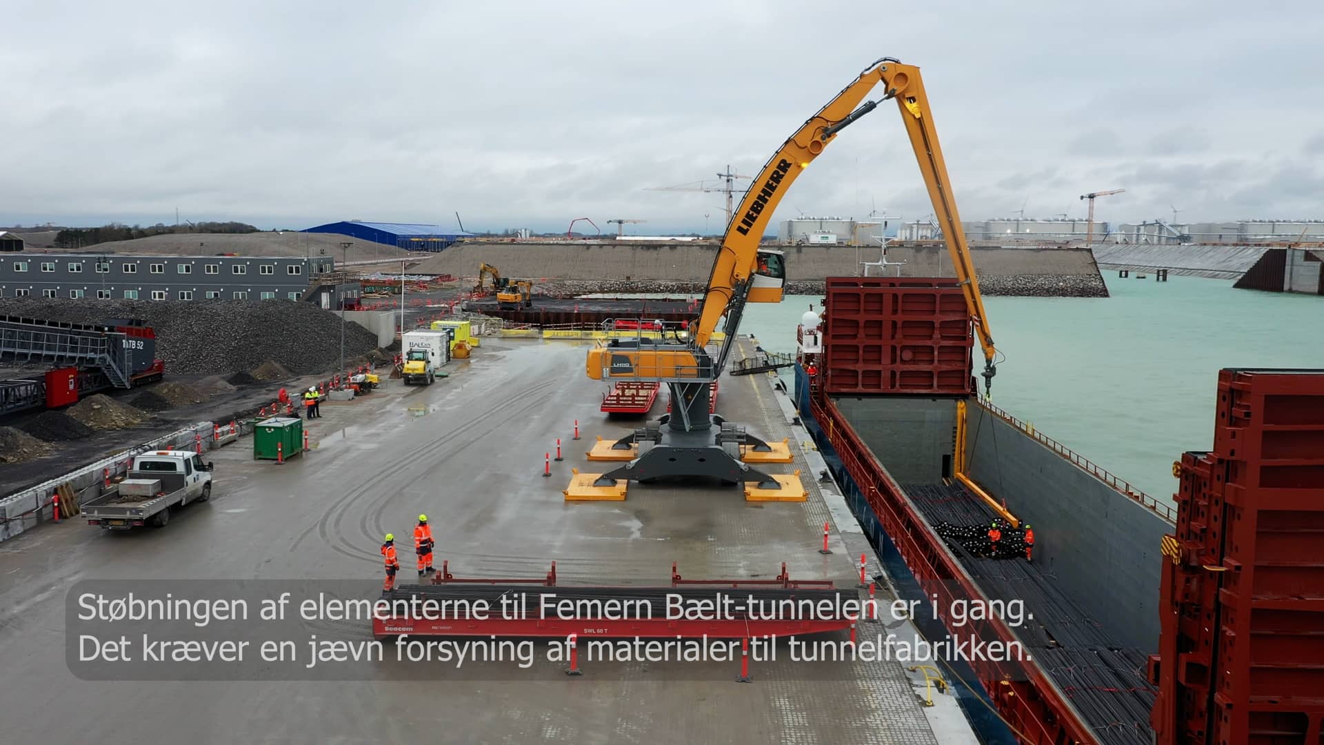 Femern Bælt-tunnelen - Tusinder af ton armeringsjern sejles til ...