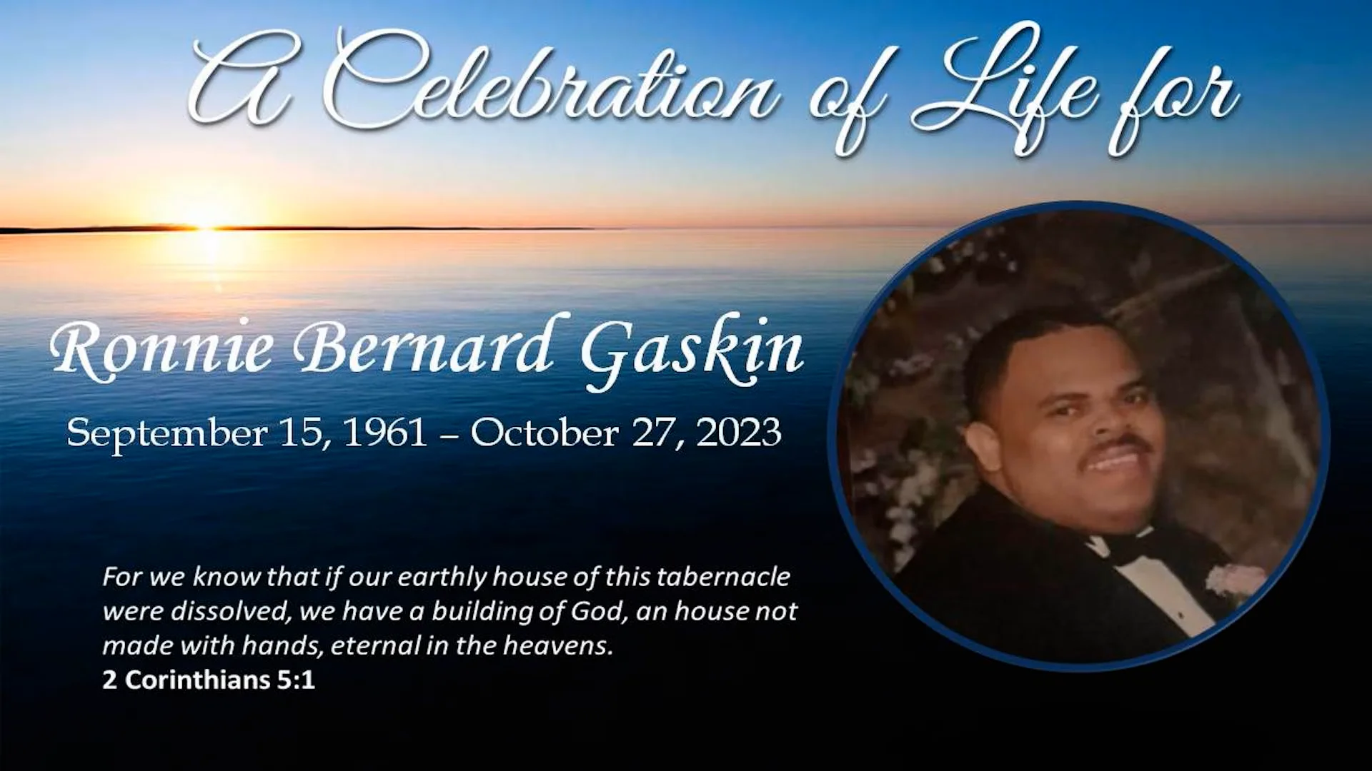 Ronnie Bernard Gaskin on Vimeo