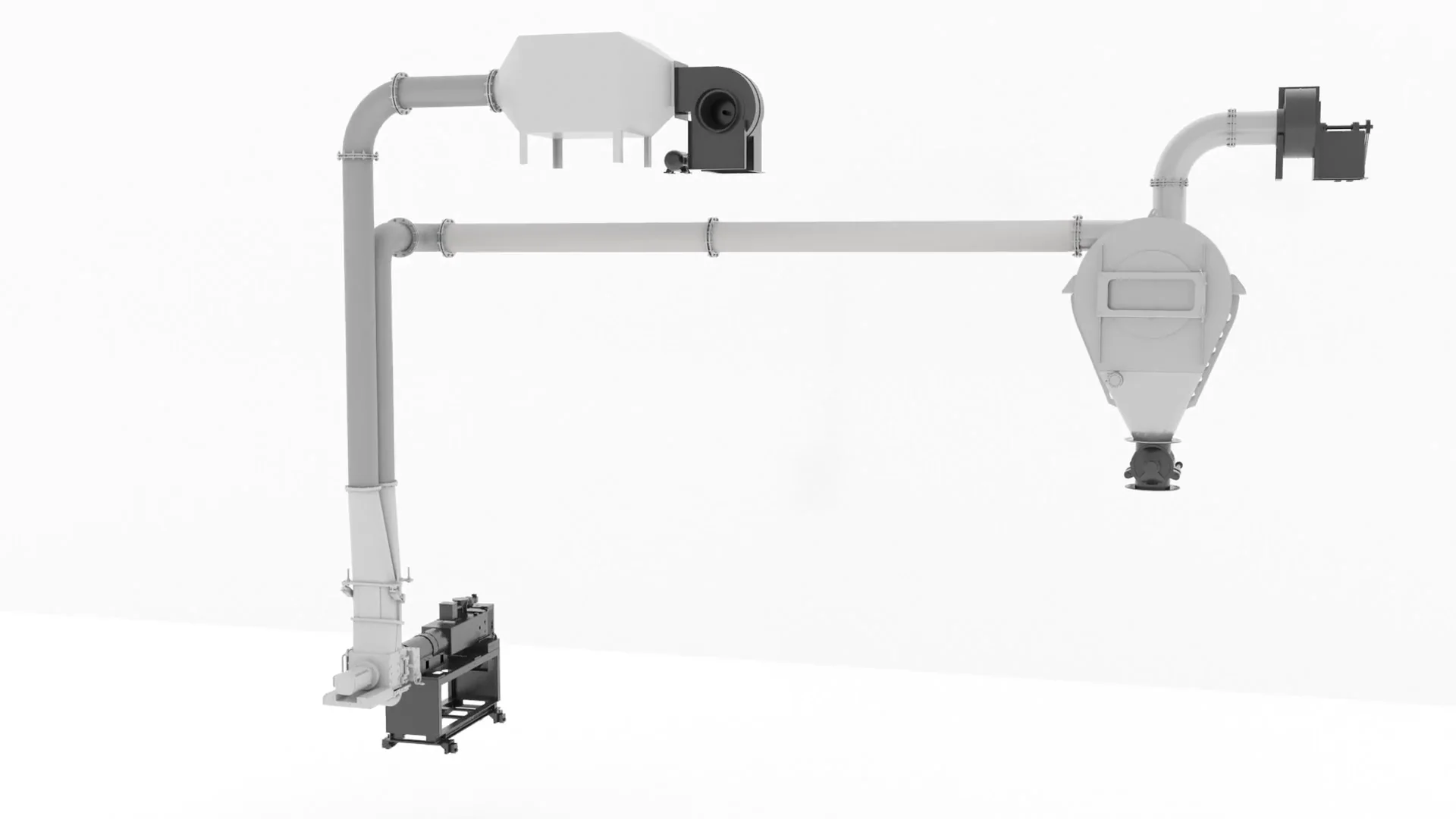 Negative Airlift System with Frazer-Nash Sanitary Extruder Hood on Vimeo