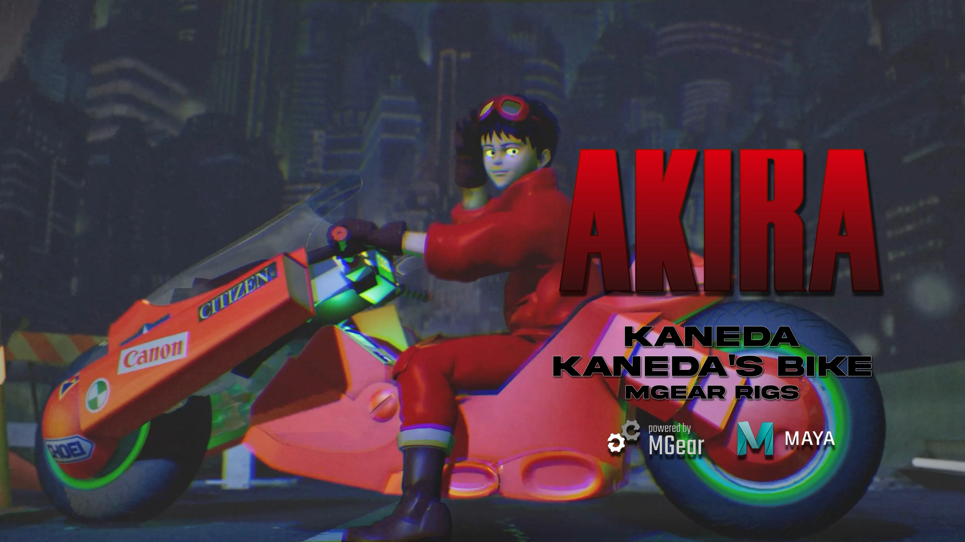 Akira: Kaneda & Bike mGear Maya Rigs