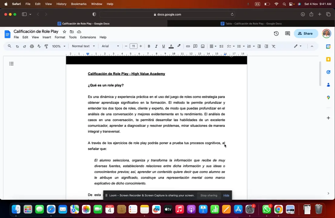 Calificación de Role Play on Vimeo