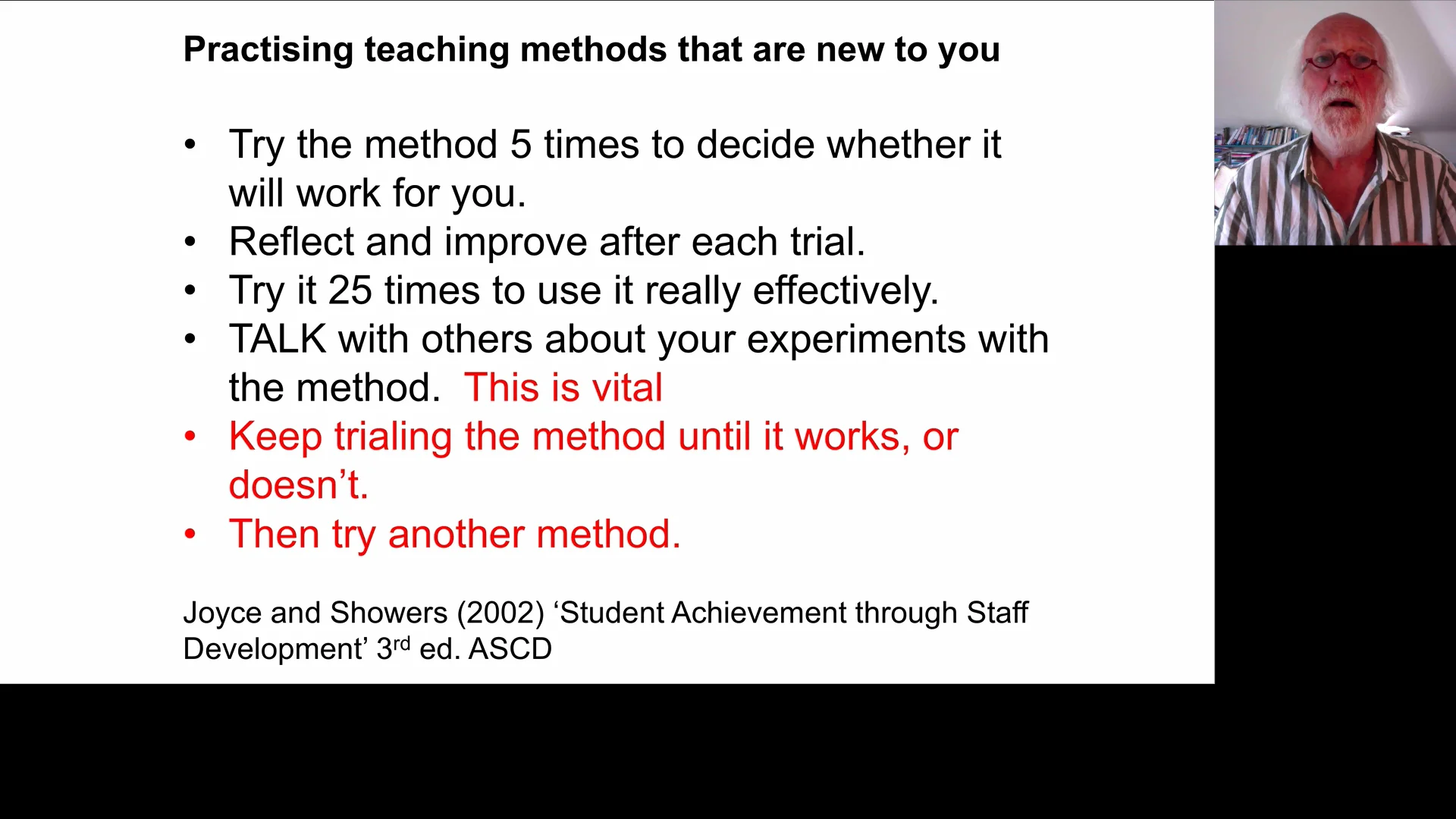 Trying methods that are new to you on Vimeo