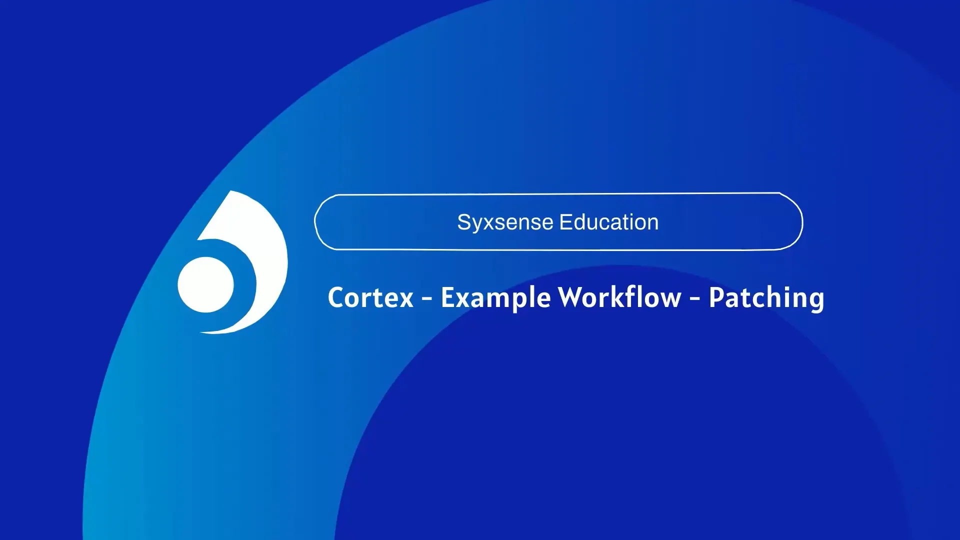 Cortex - Example Workflow - Patching on Vimeo