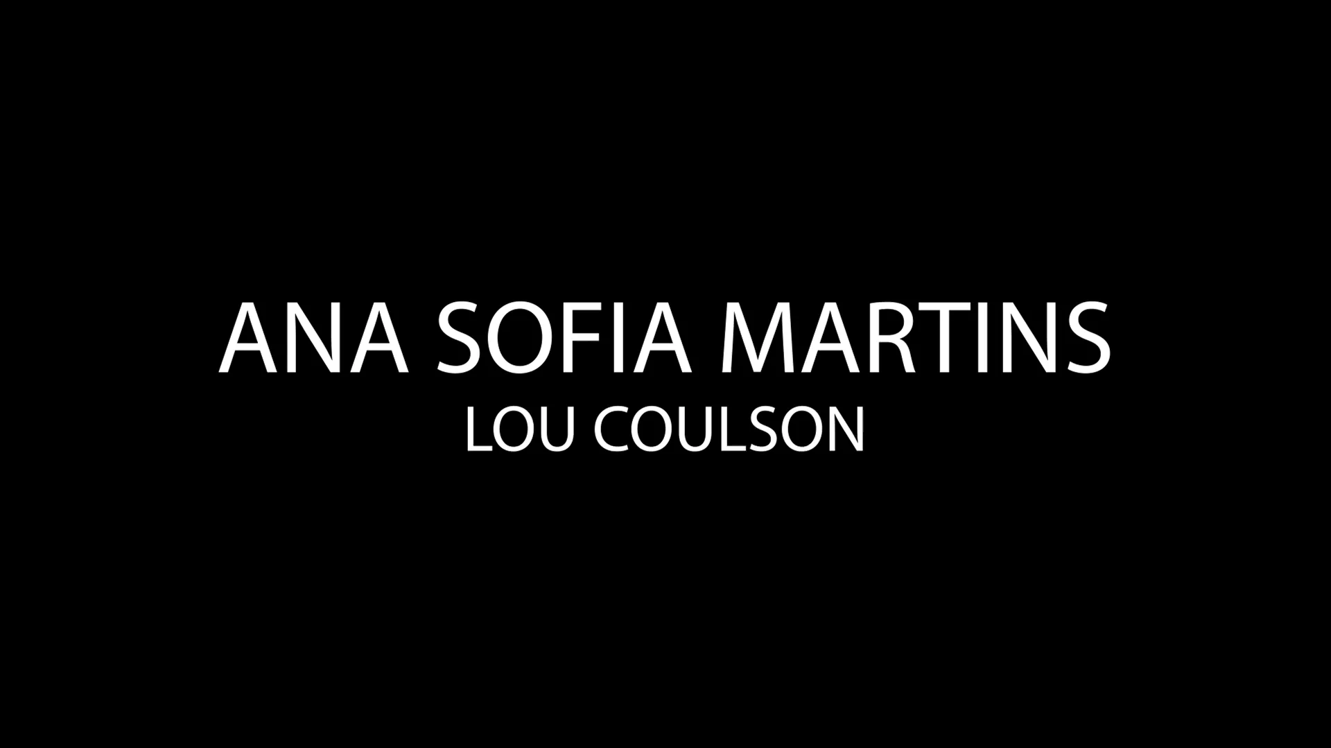Ana Sofia Martins - Showreel on Vimeo