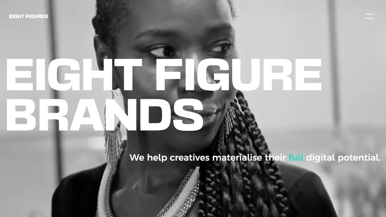 eight figures screen on Vimeo