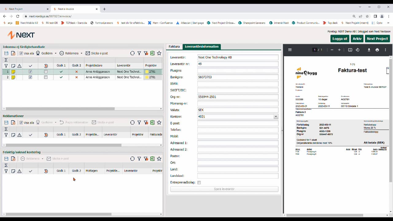 E5. e-Invoice, leverantörsregister on Vimeo