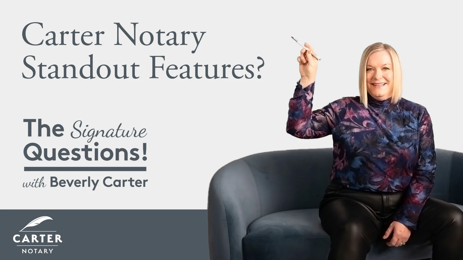 Beverly Carter - What makes Carter Notary stand out? on Vimeo