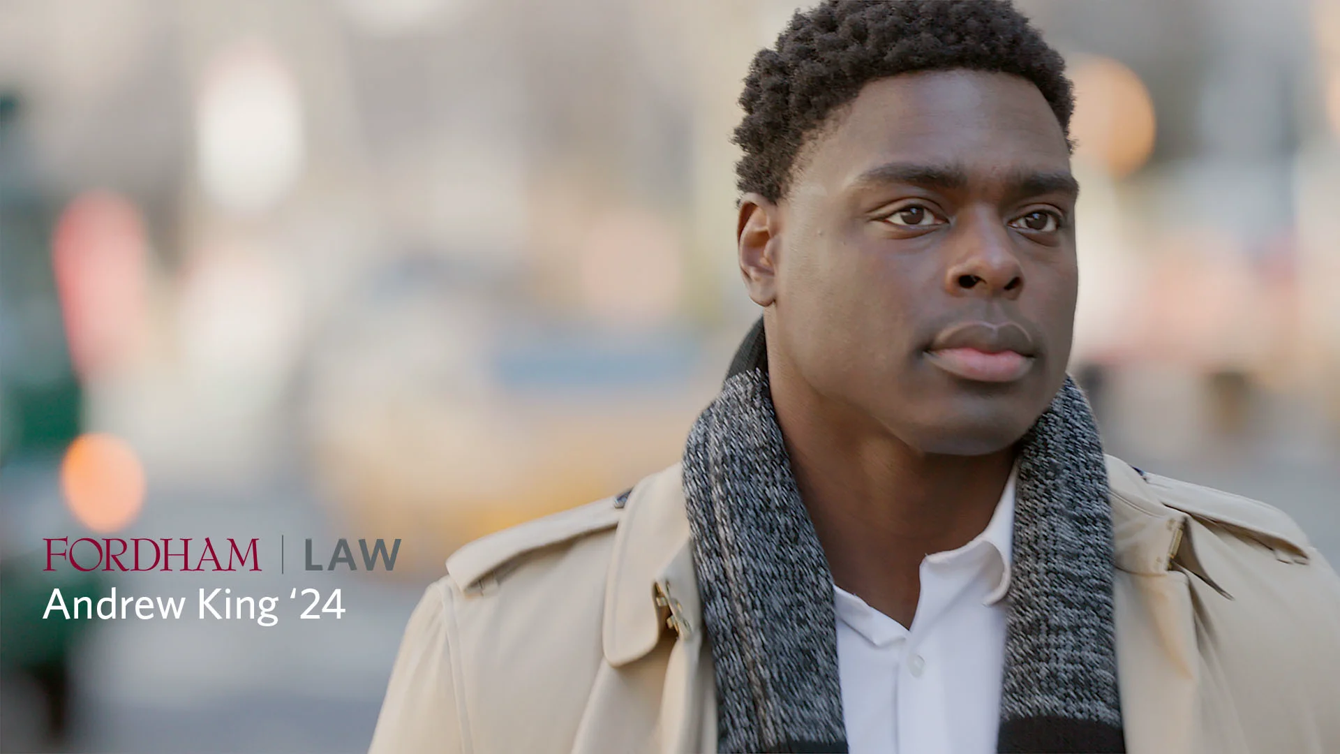 U.S. Army Veteran Andrew King '24 | Fordham Law School on Vimeo