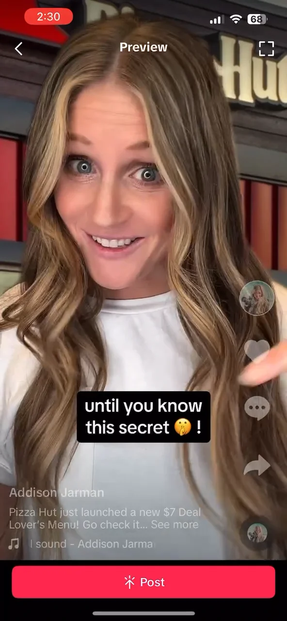 Addison Jarman_PizzaHut Girl Math_V1 on Vimeo