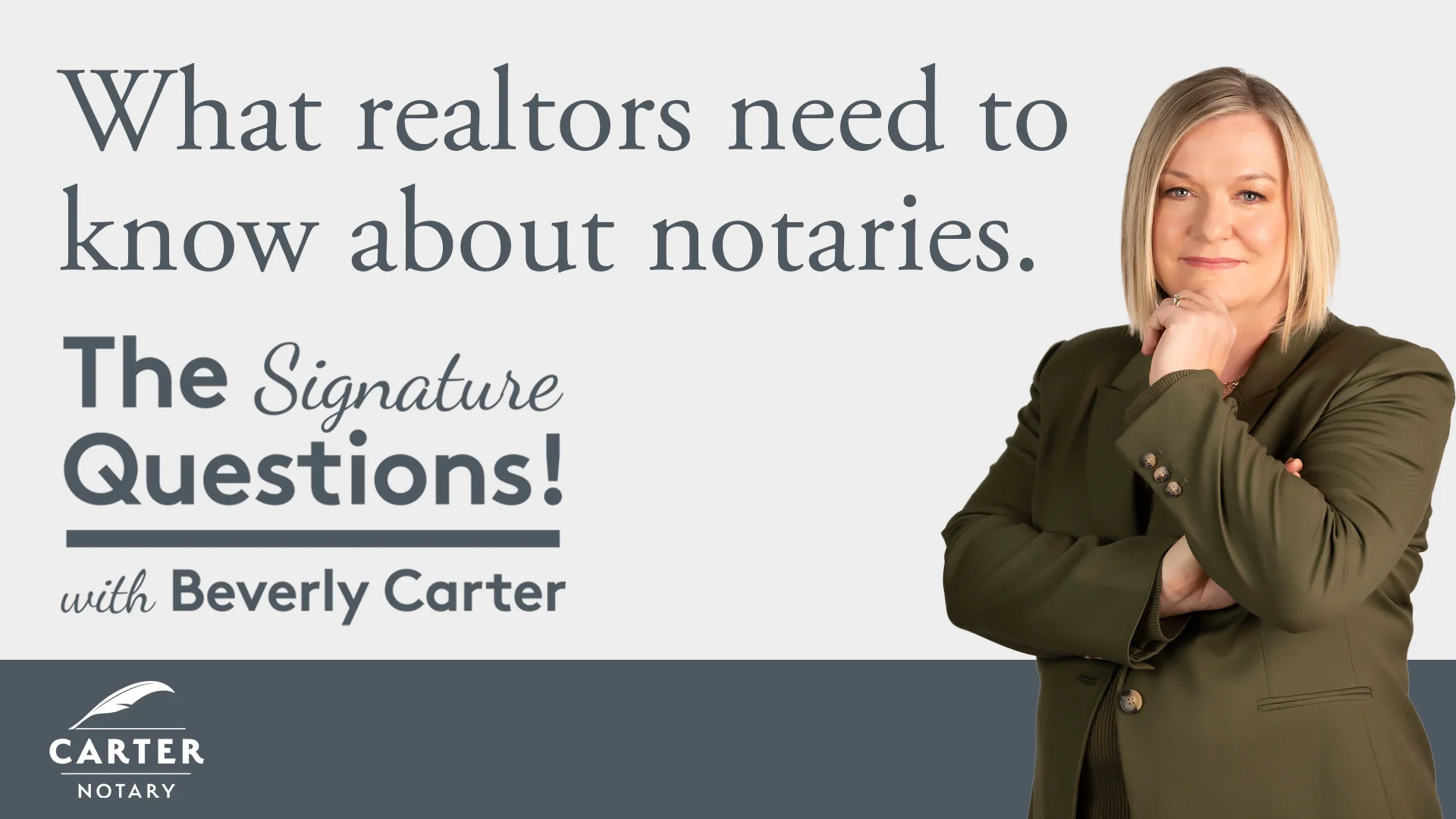 Beverly Carter - What do realtors need to know about notaries? on Vimeo