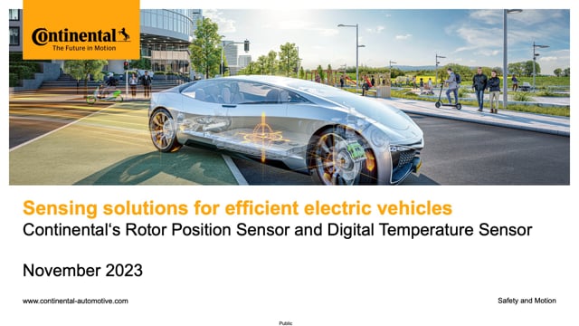 Sensing solutions for efficient electric vehicles - Mobex