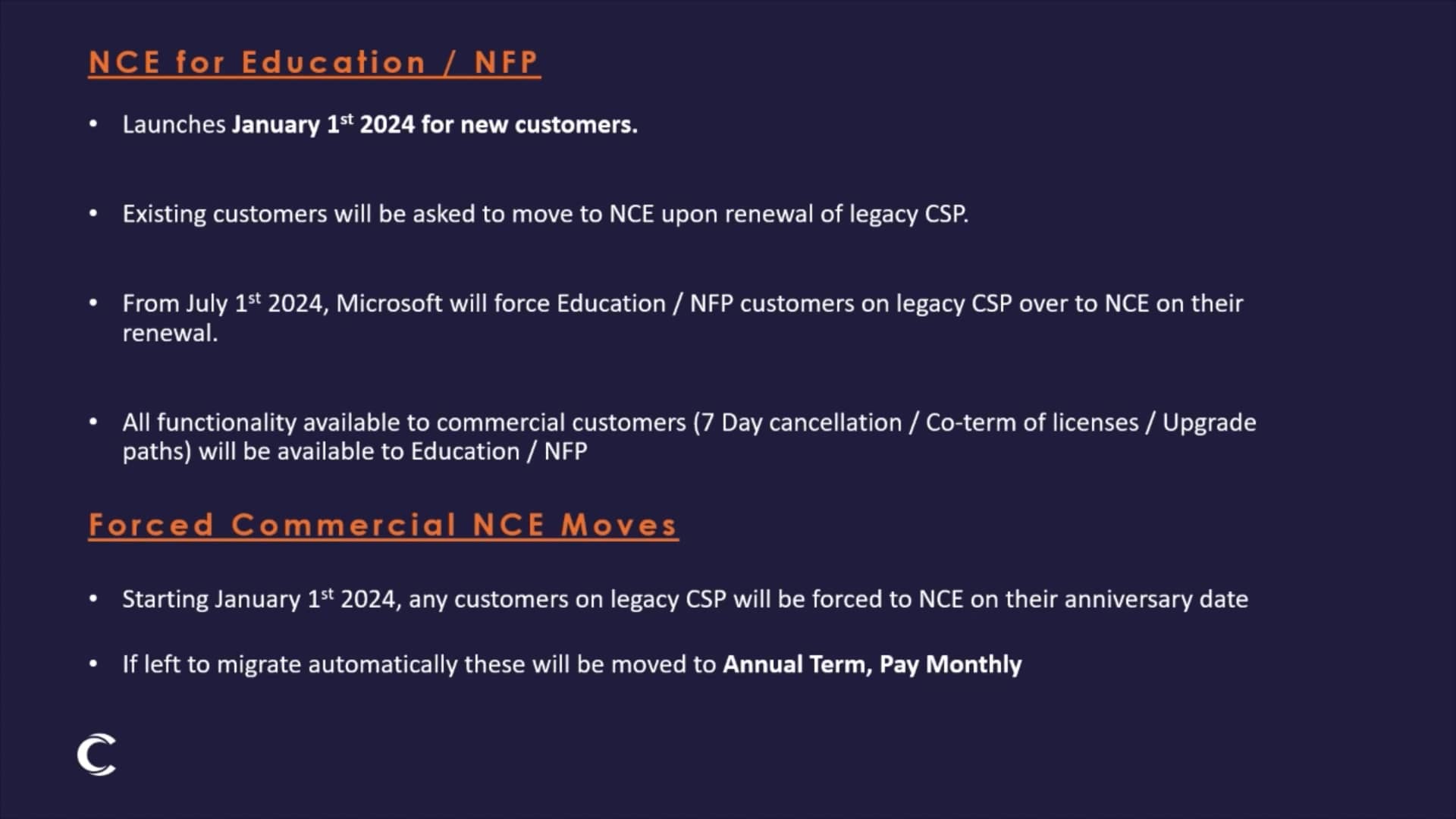 NCE / Microsoft Cloud Update on Vimeo