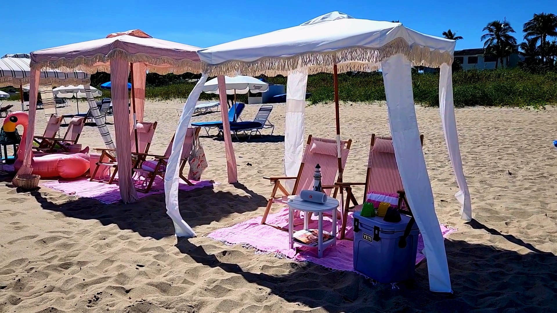 Luxury Cabana & Umbrella Beach Rental | Coastal Cabana Club