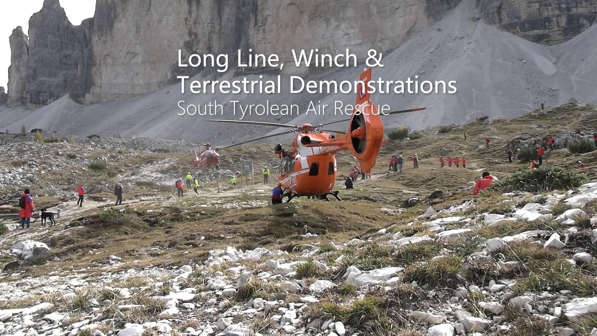 Longline, Winch & Terrestrial Demos by South Tyrolean Mountain Rescue ...