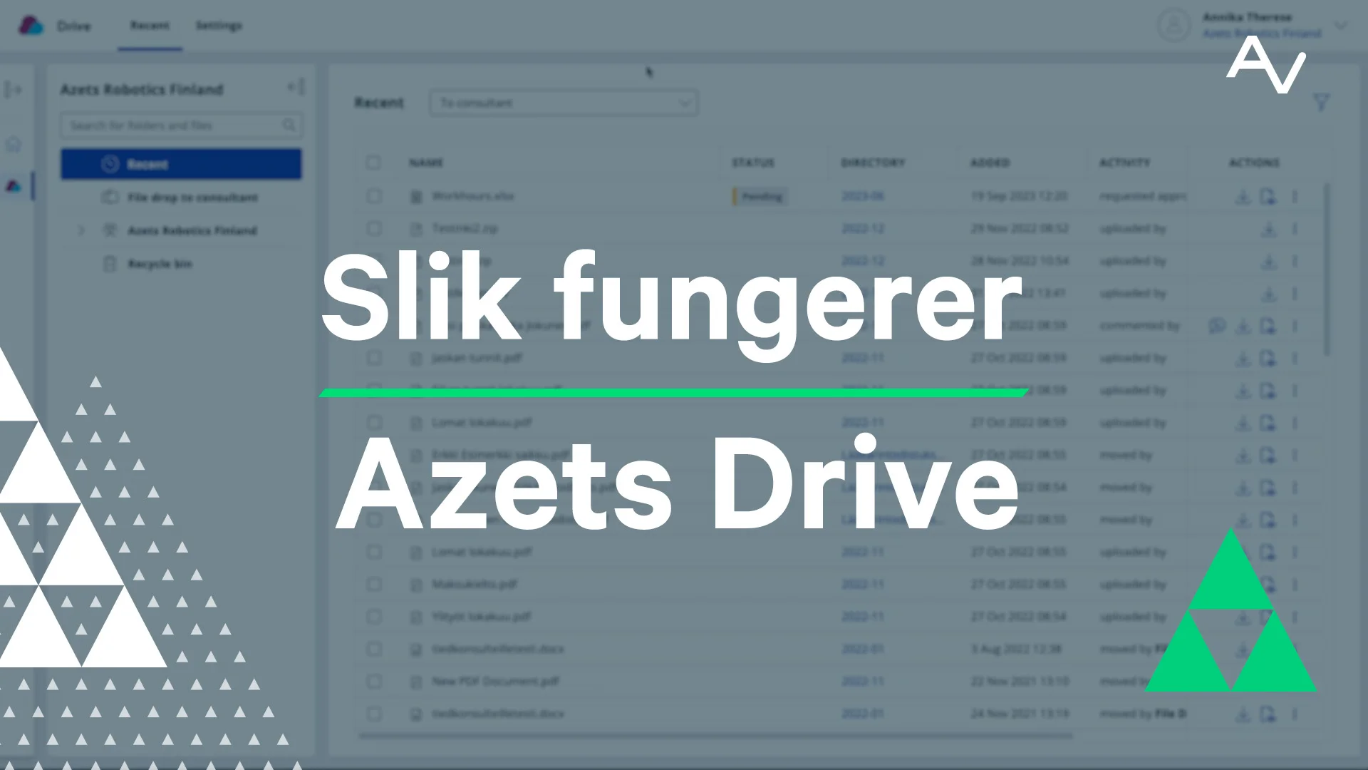 Azets Drive on Vimeo