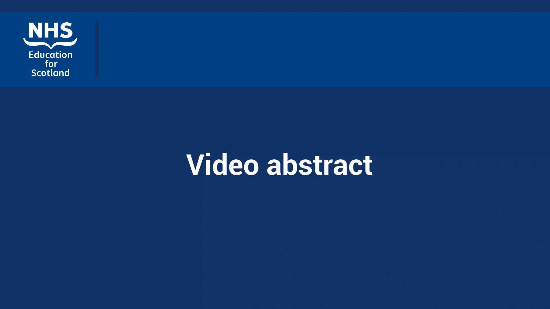 Video abstract on Vimeo