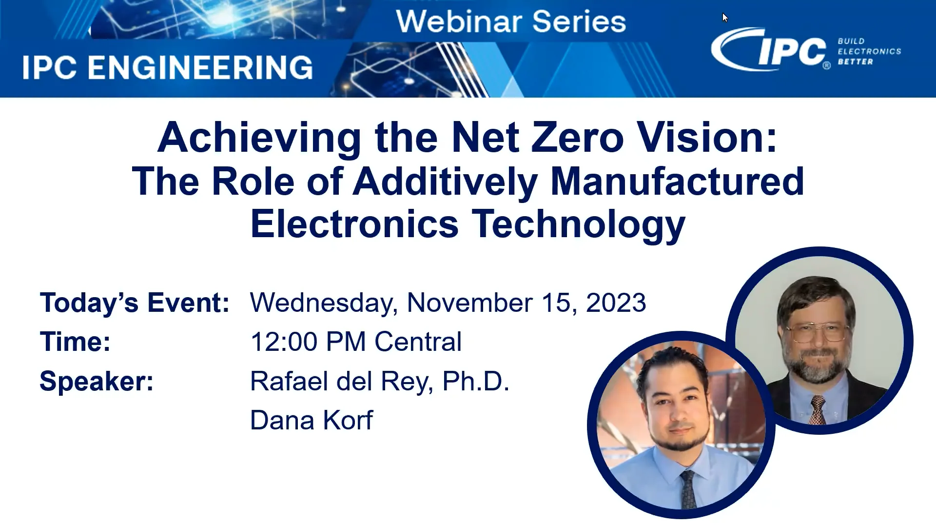 Dr. Rafael del Rey & Dana Korf: Achieving the Net Zero Vision: The Role of Additively ...