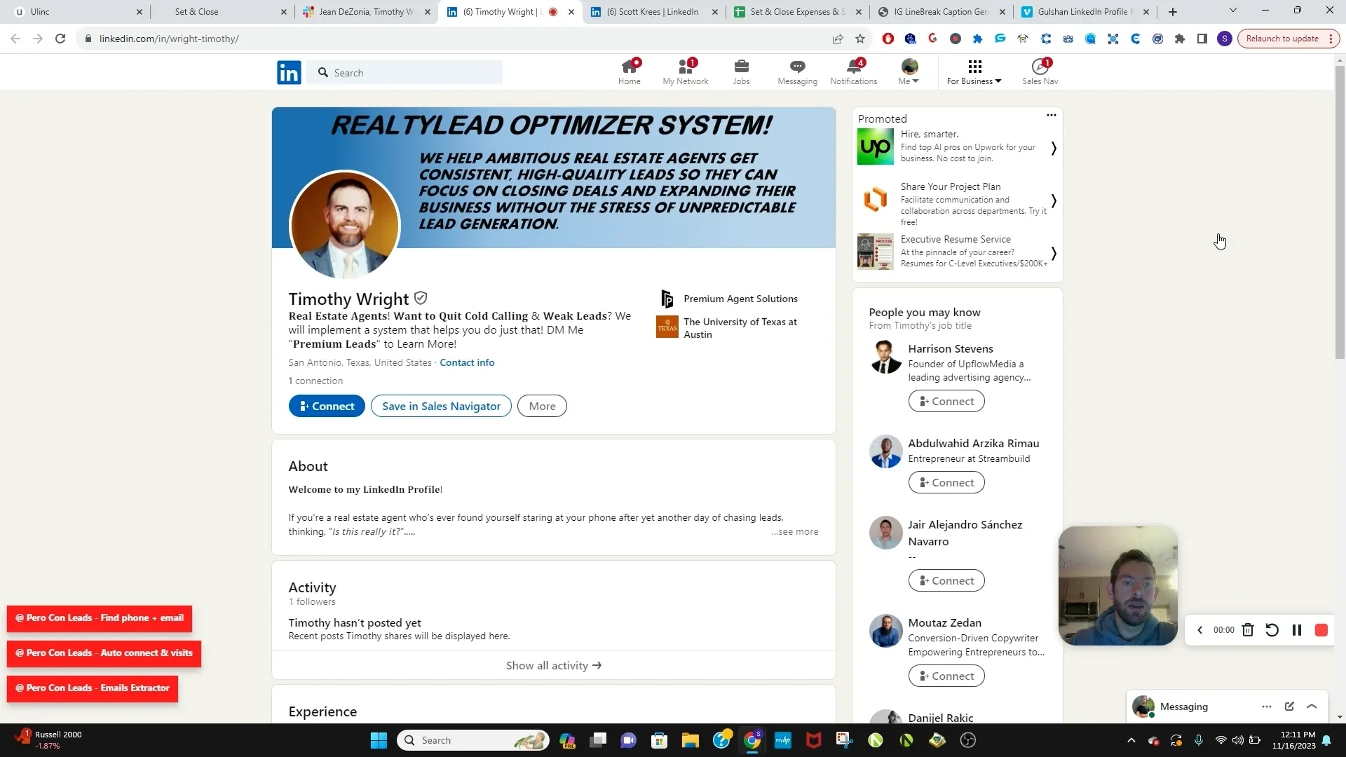 Timothy LinkedIn Profile Review! on Vimeo