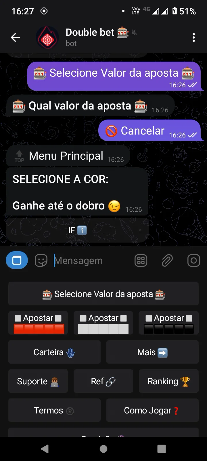 Bot Double bet on Vimeo