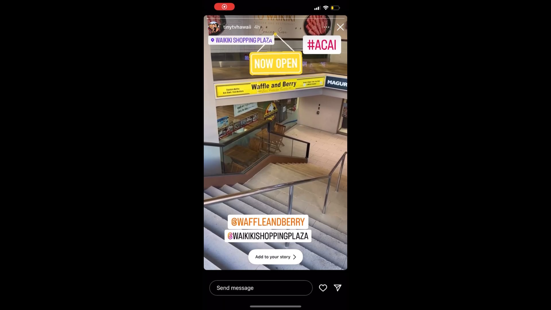 Waffle, Dessert, Açai Bowl - Waffle and Berry - Honolulu, Hawaii