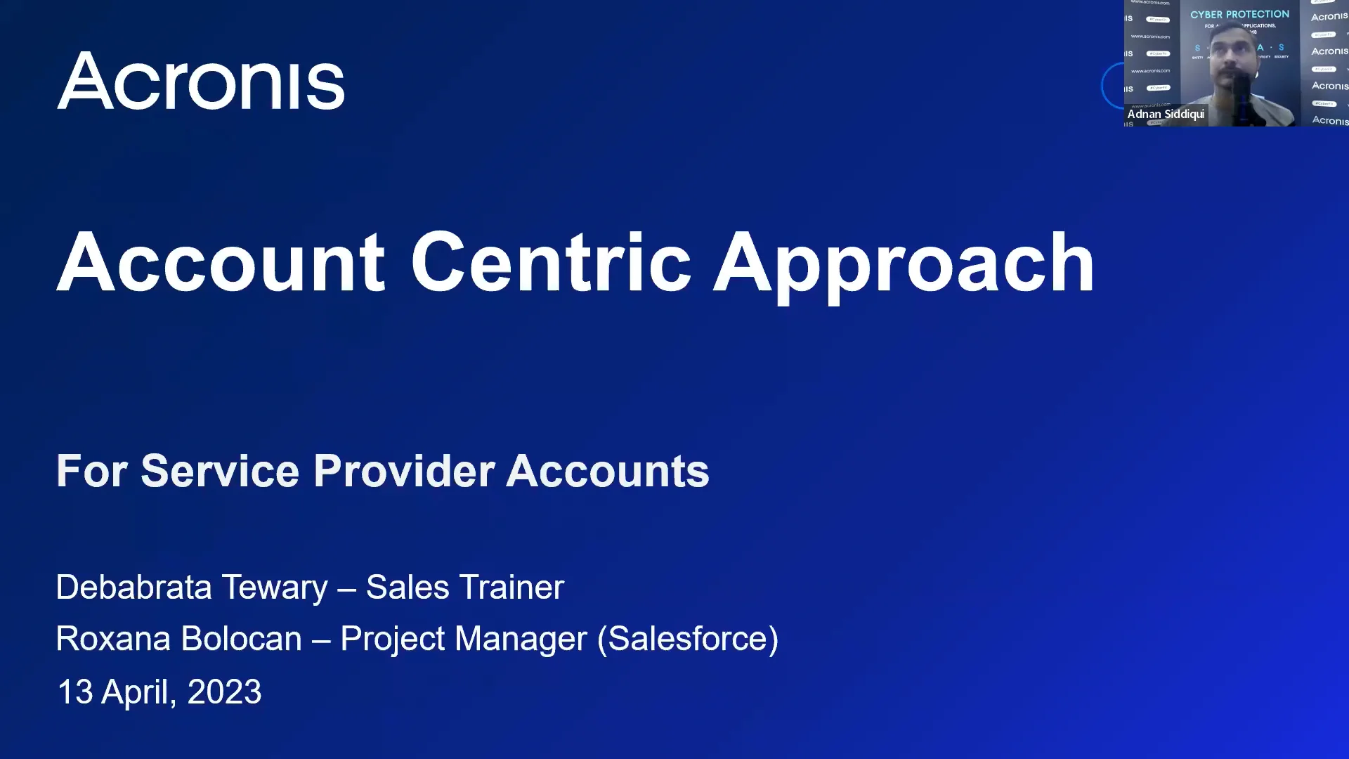 Account Centric Approach Training - Recording on Vimeo