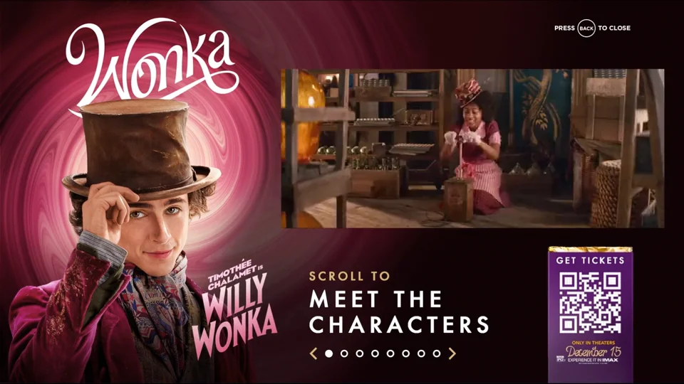 Media & Entertainment - WB - Wonka - Q4 2023 - Spot 1 - Vizio on Vimeo