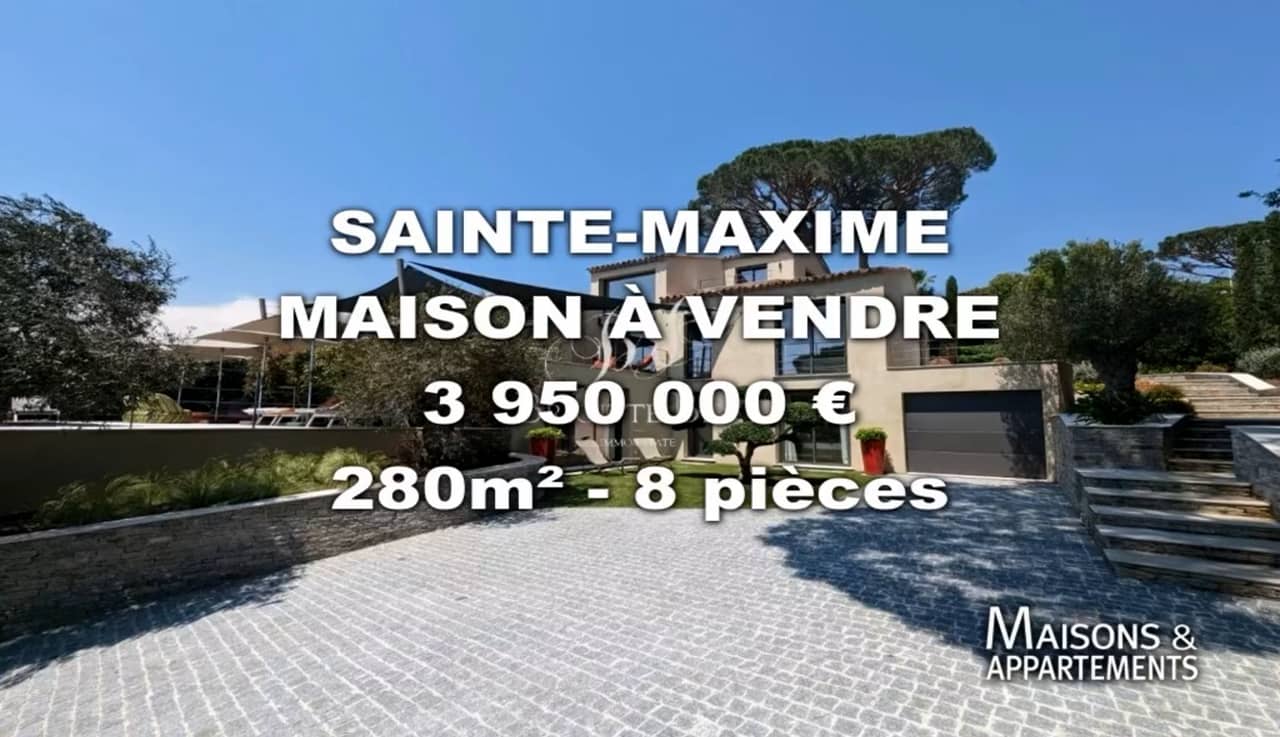 SAINTE-MAXIME - MAISON À VENDRE - 3 950 000 € - 280 m² - 8 pièces on Vimeo