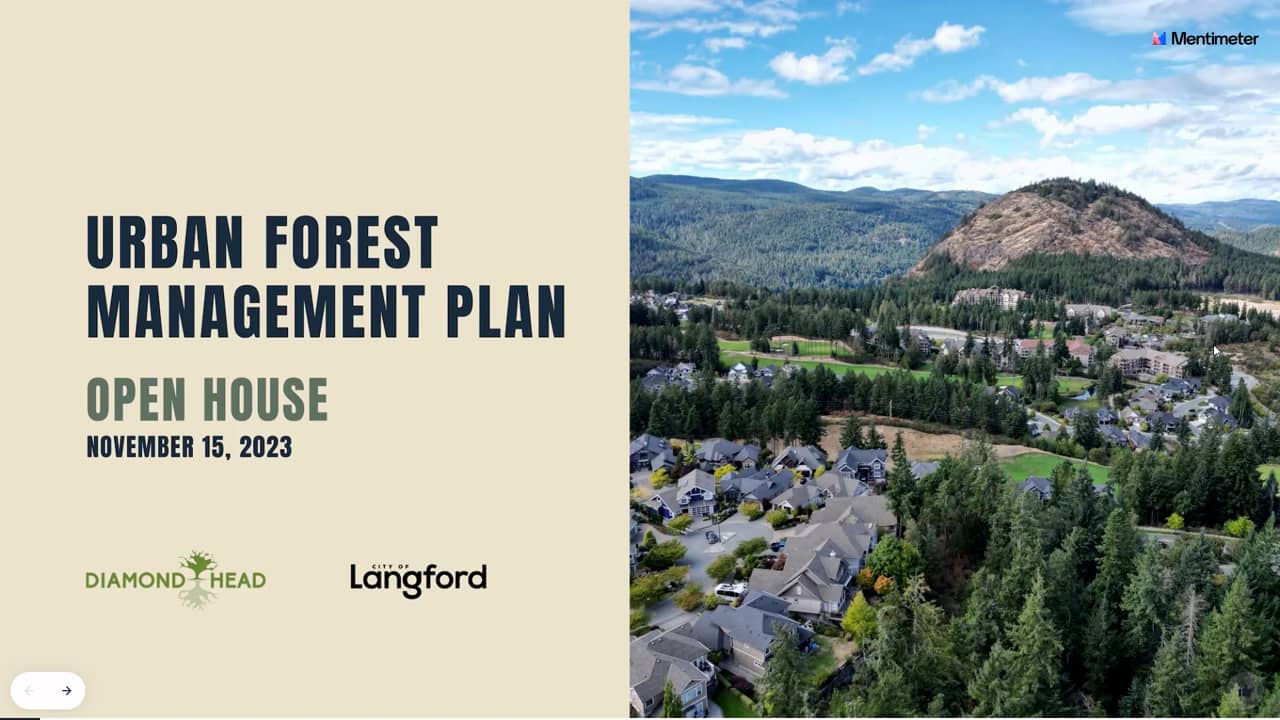 Urban Forest Management Plan - November 15, 2023, Open House ...
