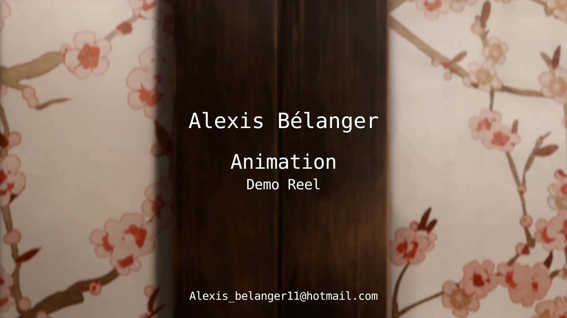 Alexis Belanger Animation Reel on Vimeo