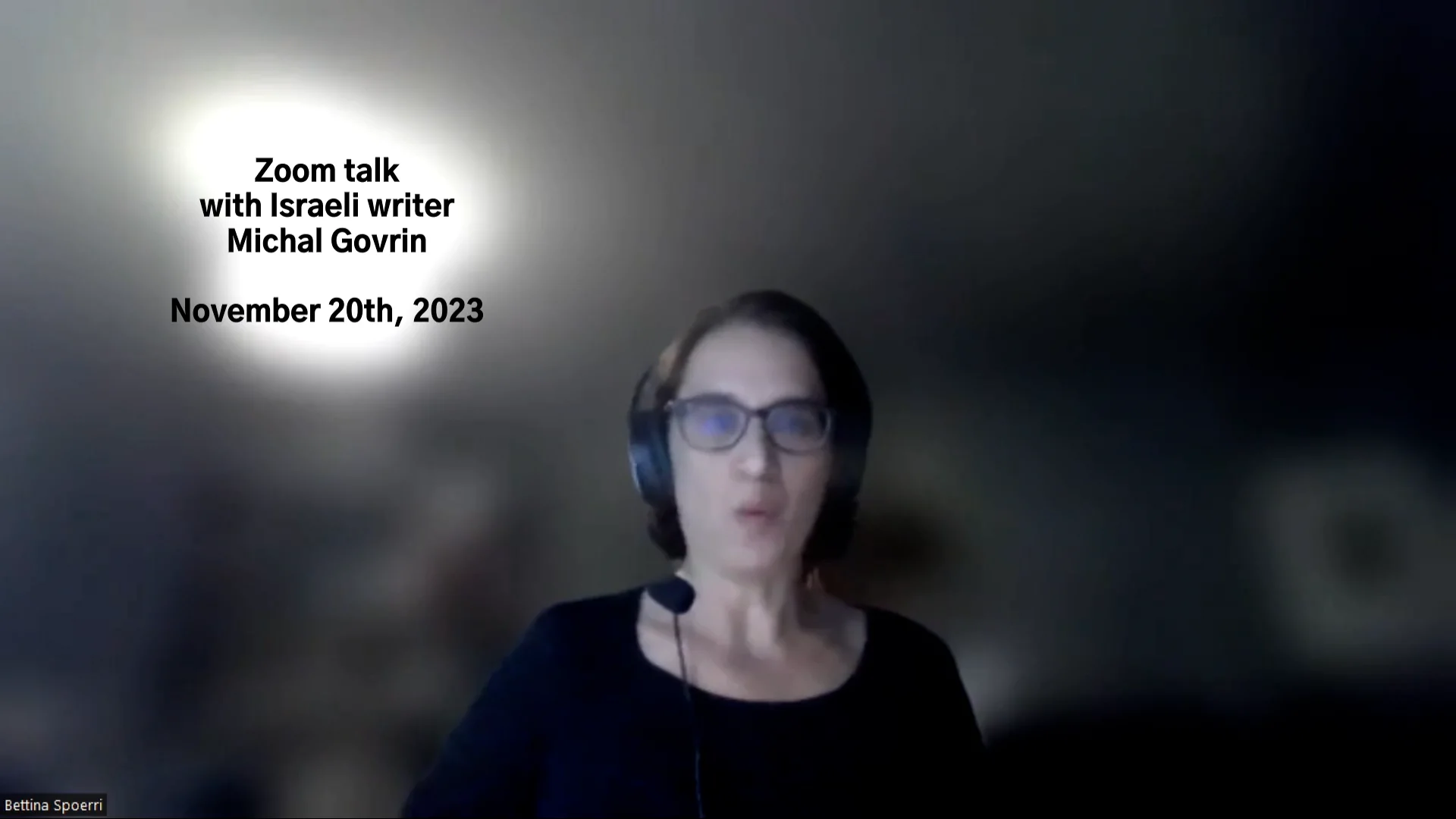 Michal Govrin - About the situation in Israel and abroad since oct. 7th ...