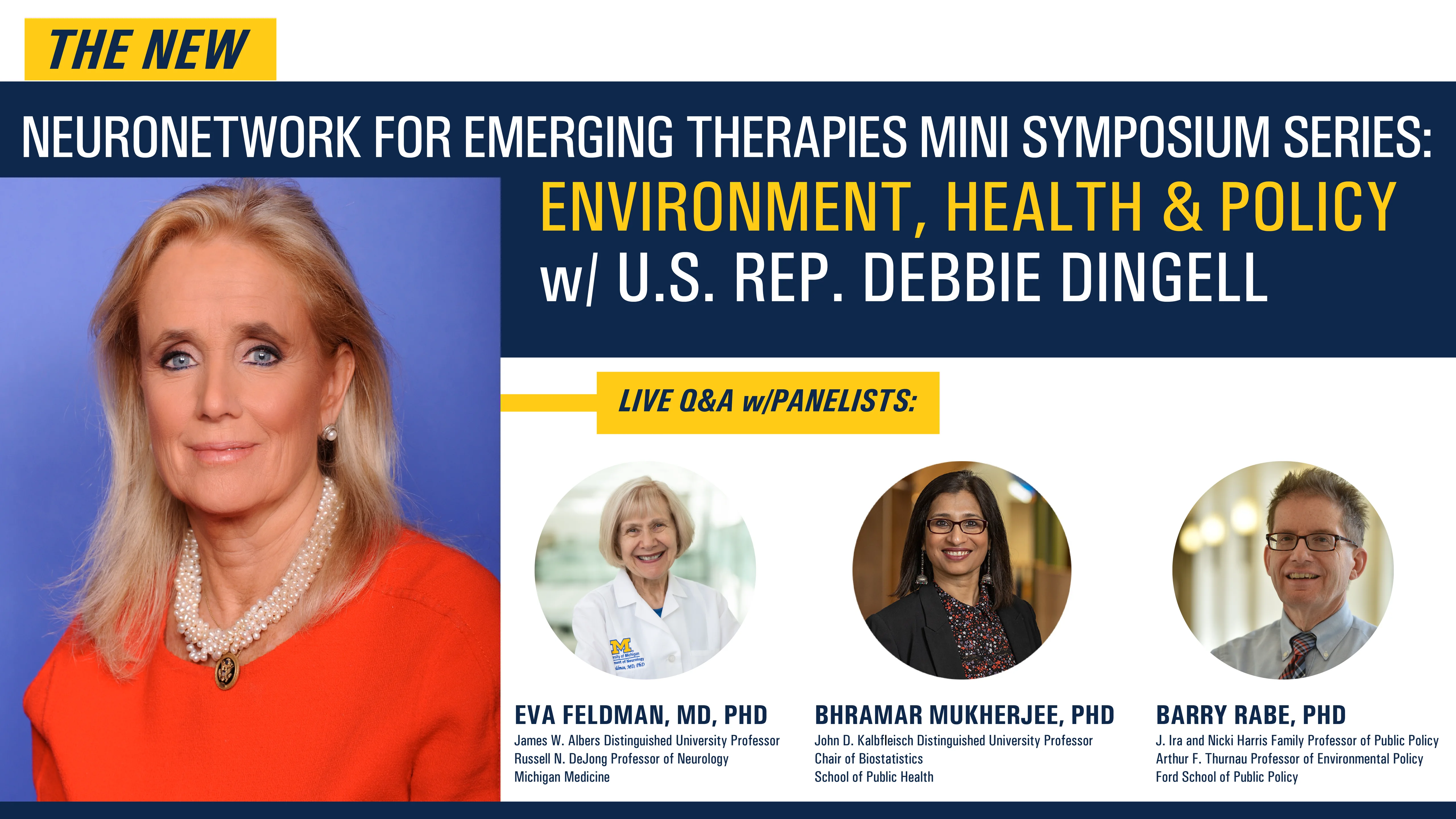 NeuroNetwork for Emerging Therapies Mini Symposium Series: Environment ...