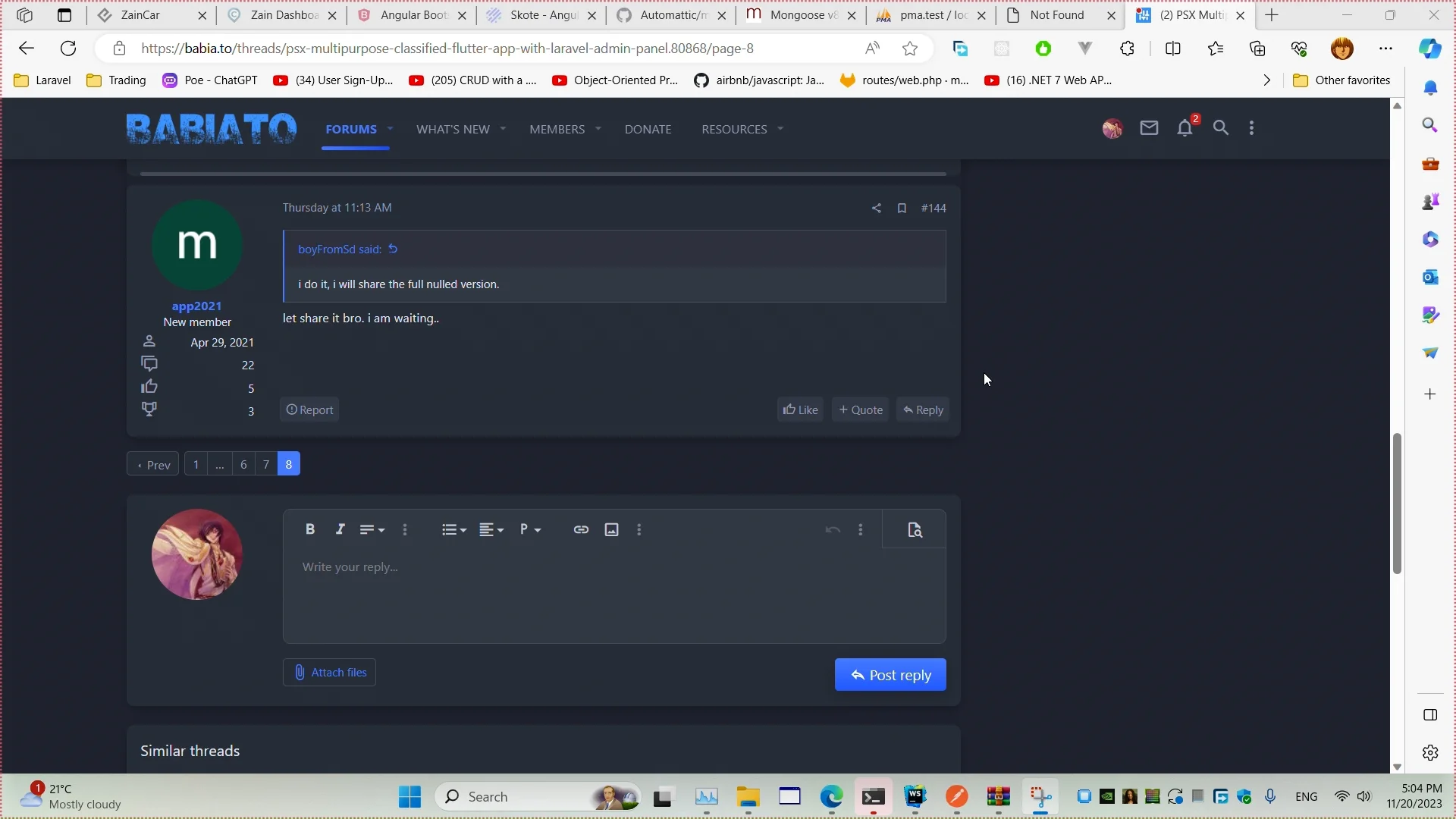 PSX Multipurpose Classified Flutter App with Laravel Admin Panel | Babiato Forums