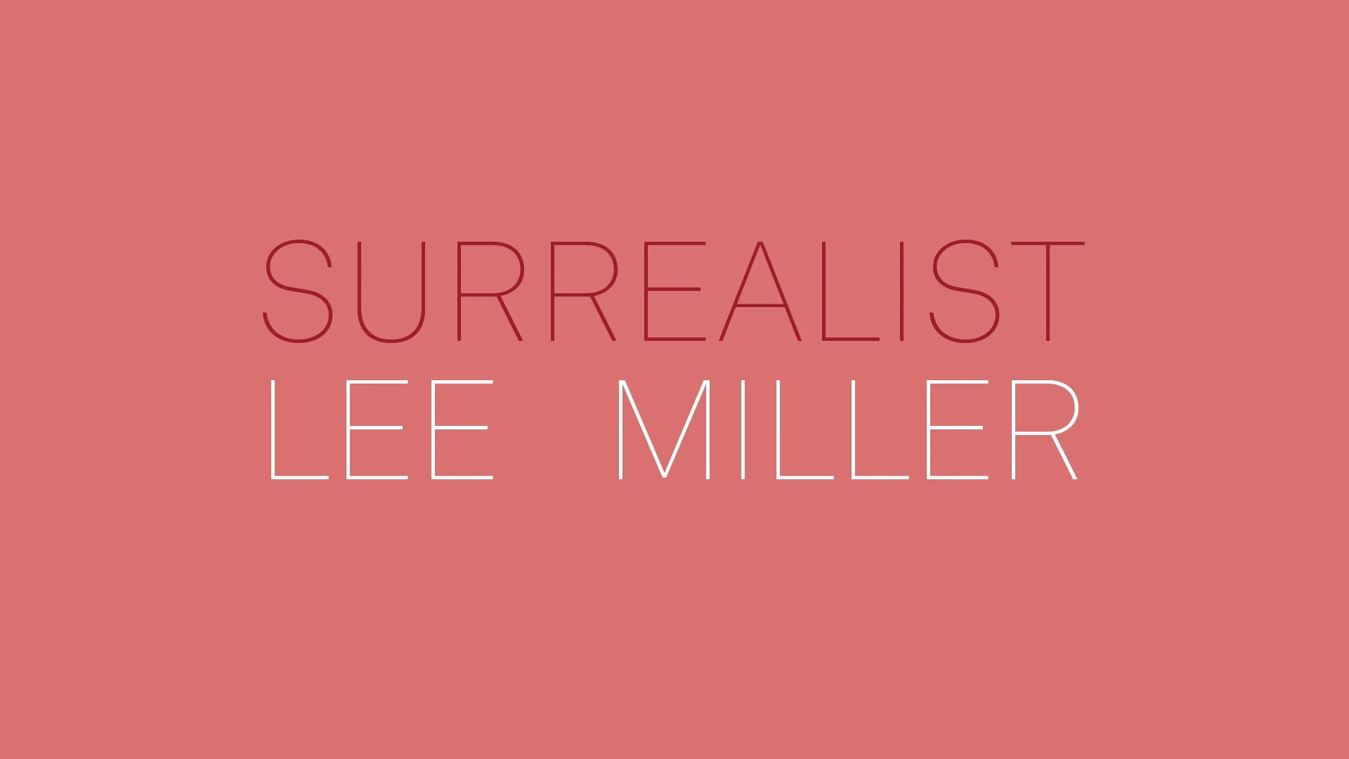 Surrealist Lee Miller