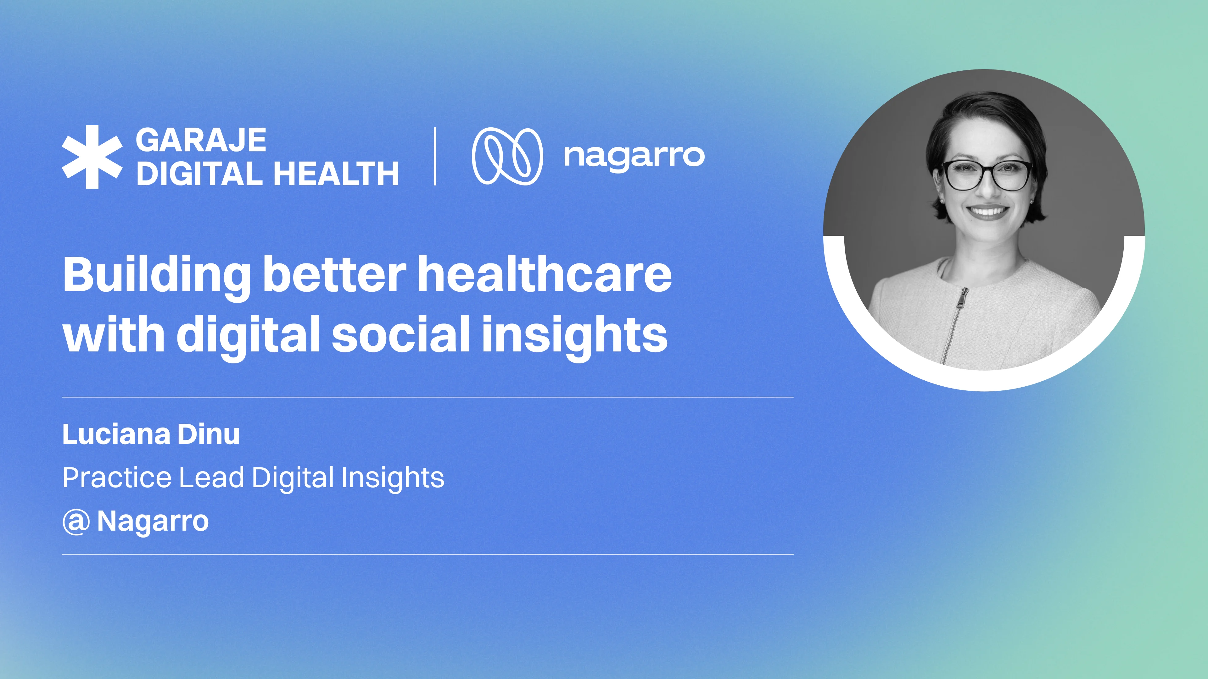 'Building better healthcare with digital social insights' with Luciana Dinu from Nagarro on Vimeo