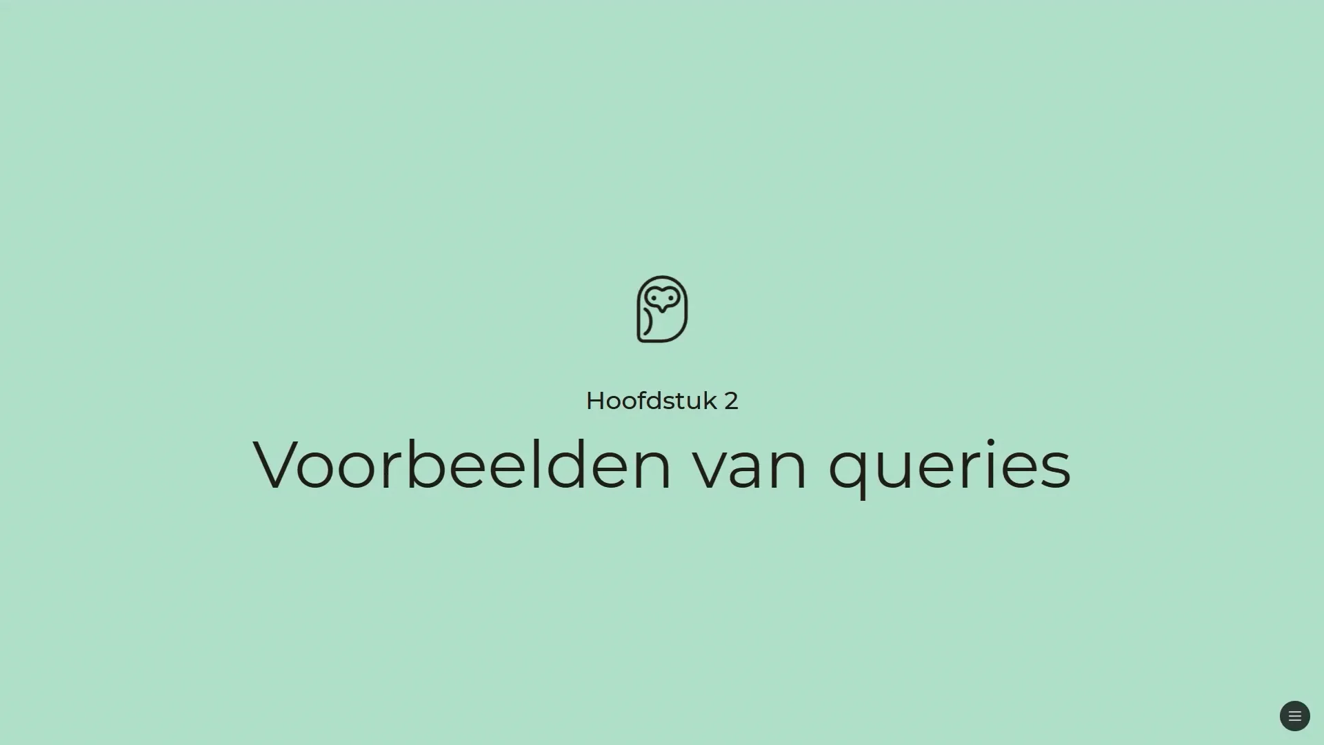 E5 Hoofdstuk 2. Voorbeelden van queries. Presentatiie on Vimeo