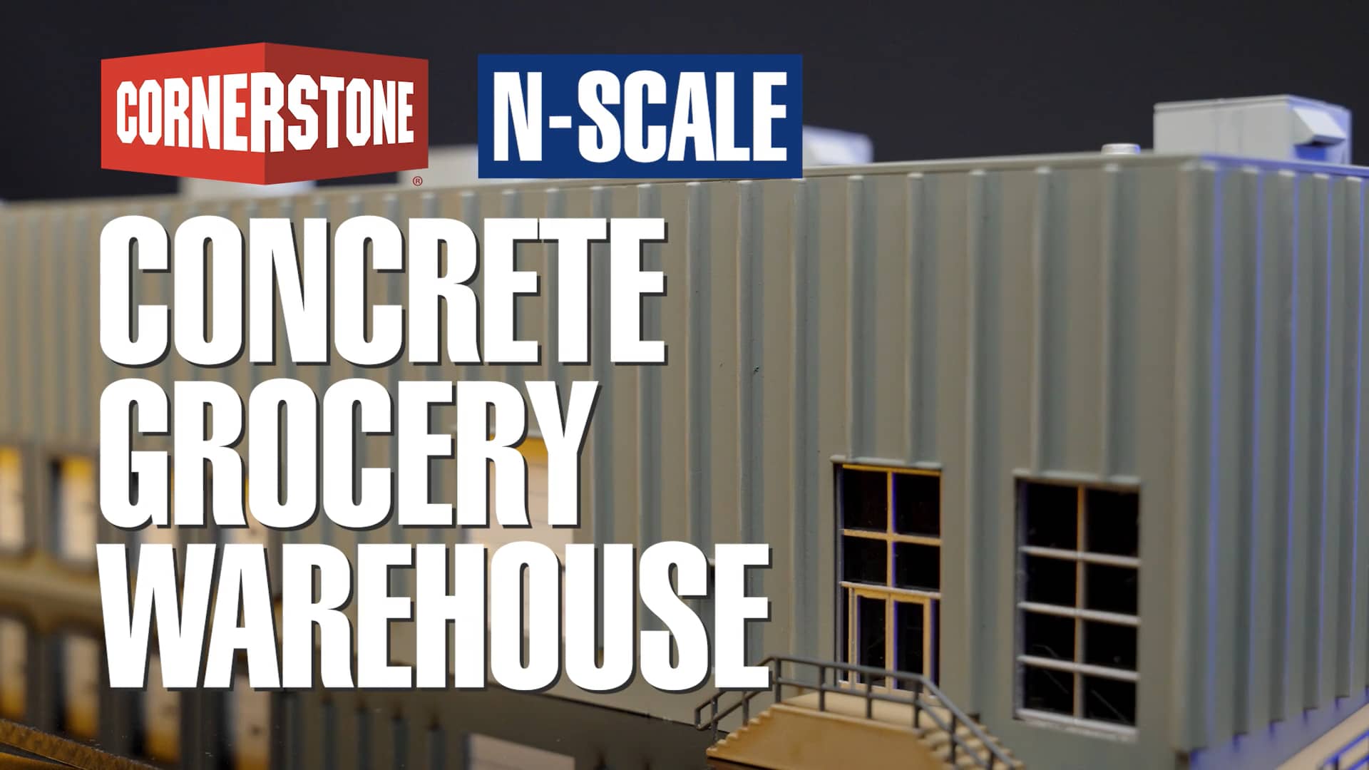 Concrete Grocery Warehouse Kit from Walthers Cornerstone® on Vimeo