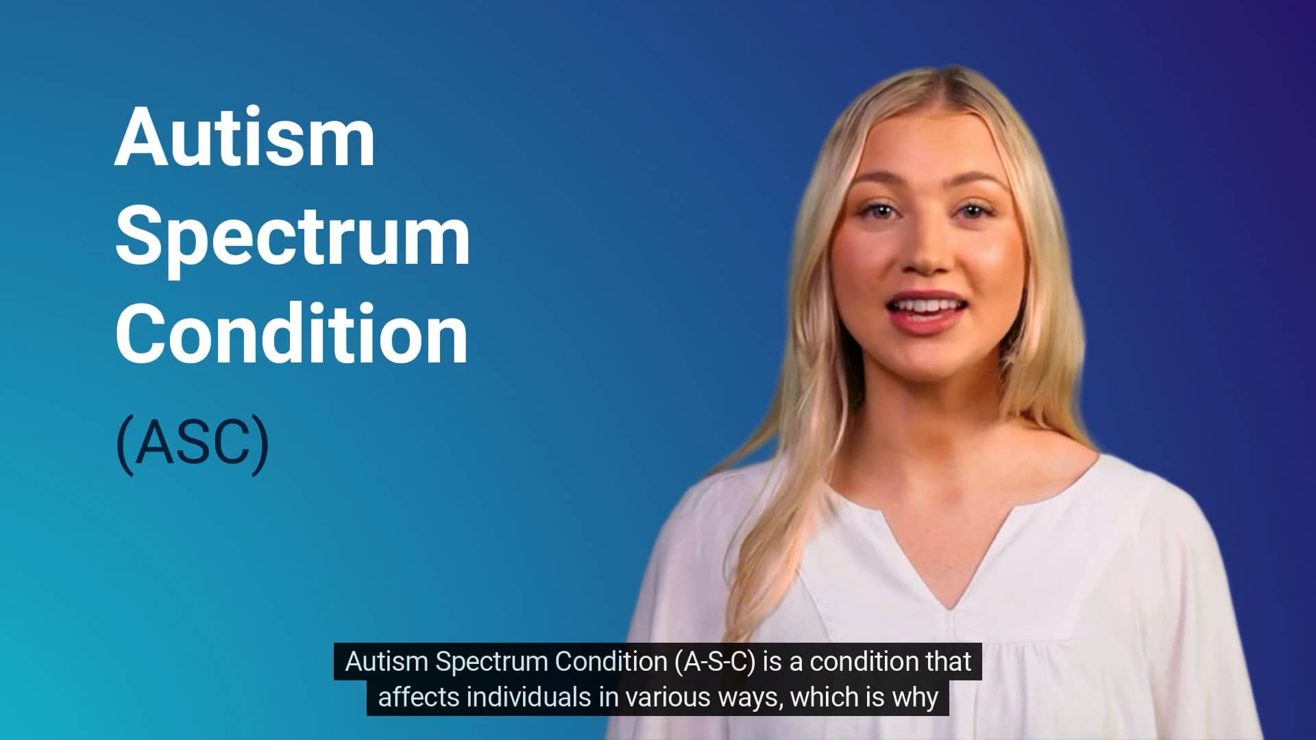 Autism Spectrum Condition (ASC) on Vimeo